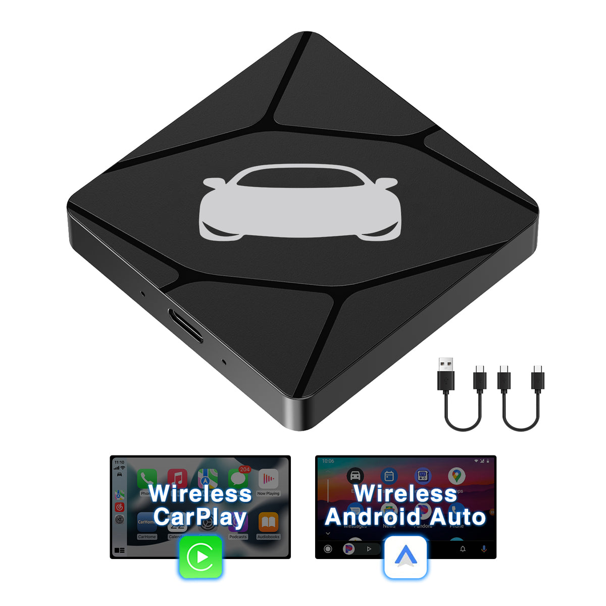 Wireless CarPlay/Android Auto Adapter for Vehicle with OEM Wired CarPl ...