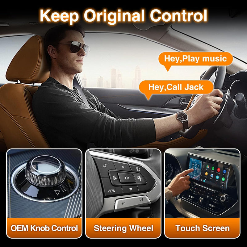 CarPlay CD Player Supports Wireless CarPlay/Android Auto for Car with ...